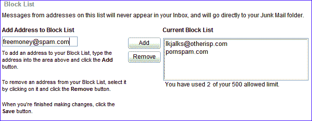 NetZero Message Center - Email Features - My Information- Mobile ...