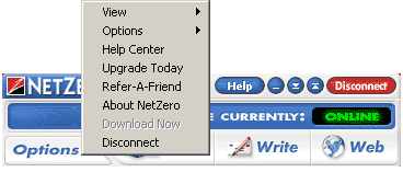 NetZero Support - Using Pop-up Menus- Mobile Broadband, DSL, Dial-Up ...